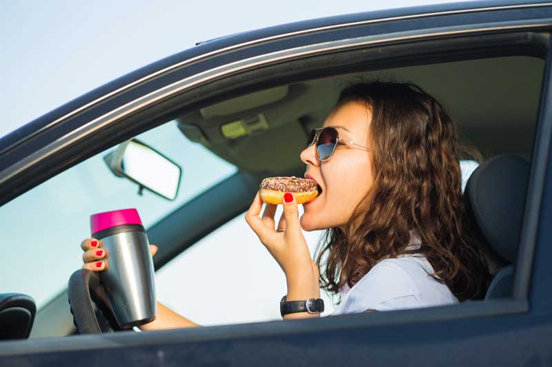 Is It Illegal To Eat While Driving Heidari Law Group